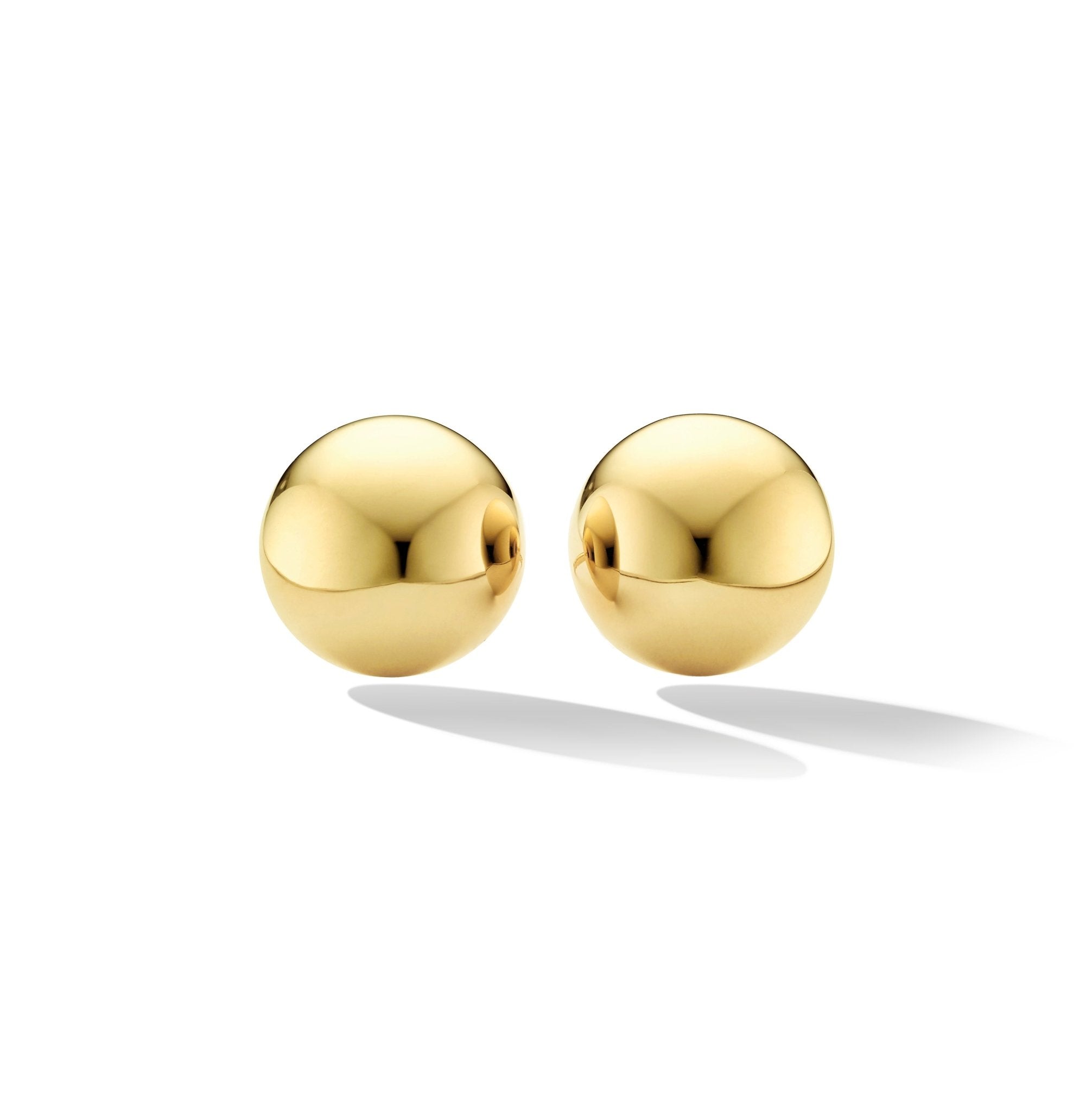18K Yellow Gold Large Psyche Studs #12 | Cadar