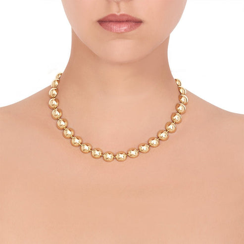 18K Yellow Gold Short Psyche Necklace #12 – CADAR