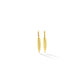 Small 18K Yellow Gold Feather Drop Earrings | Cadar – CADAR