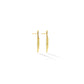 Small 18K Yellow Gold Feather Drop Earrings | Cadar – CADAR